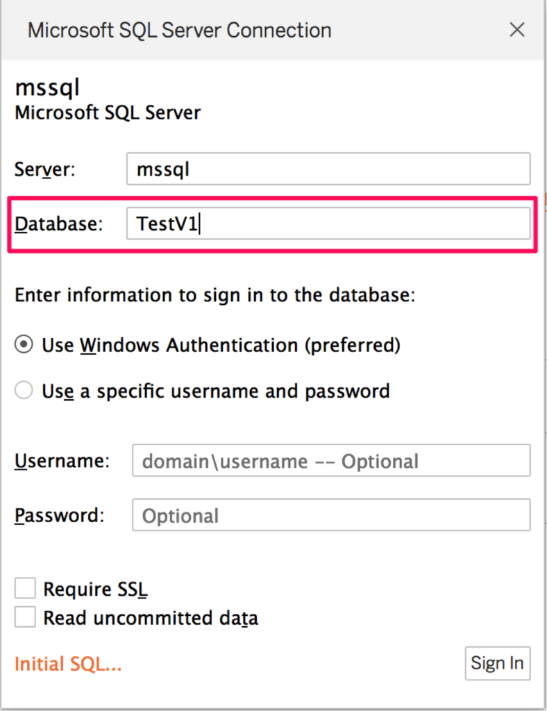 Connect Directly to SingleStore with Tableau 10