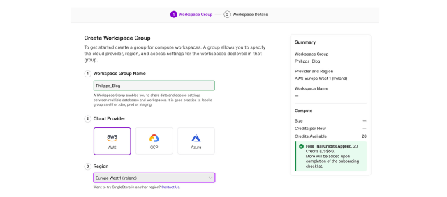Getting Started with SingleStoreDB Cloud