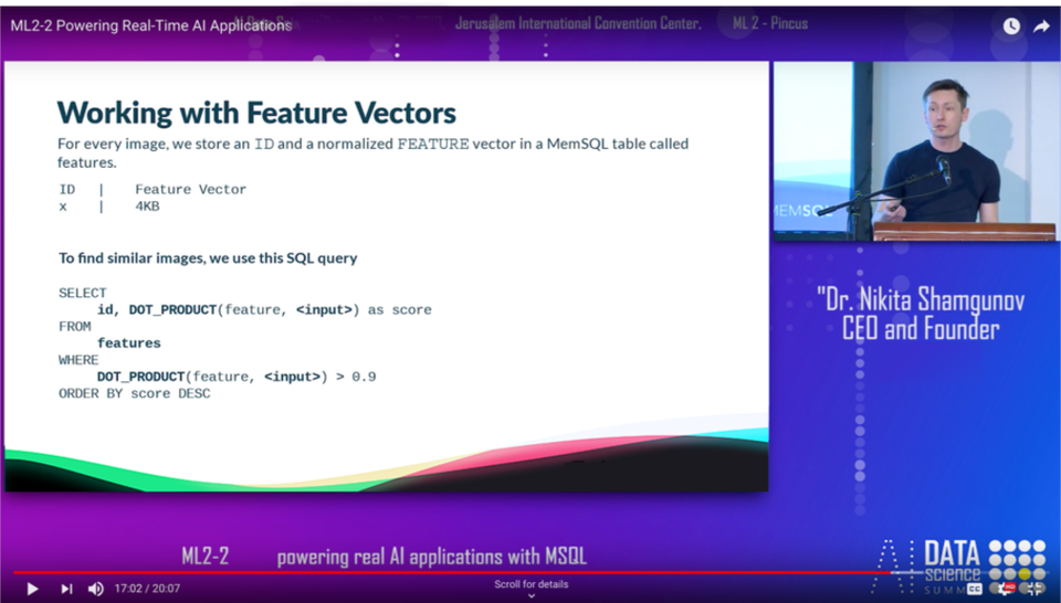 Singlestore As A Data Backbone For Machine Learning And Ai