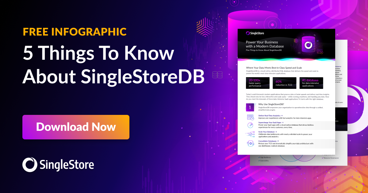 Infographic: 5 Things To Know About SingleStoreDB - SingleStore