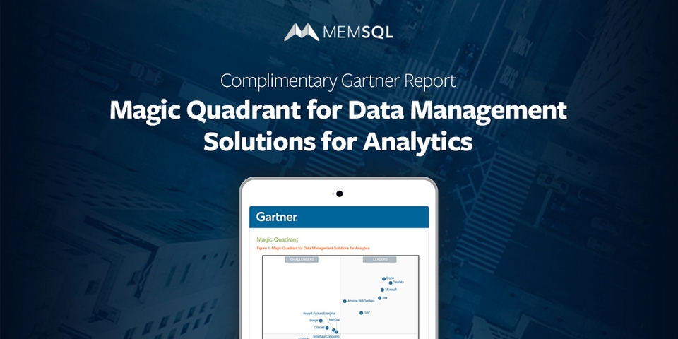 Gartner Magic Quadrant for Data Management Solutions for Analytics
