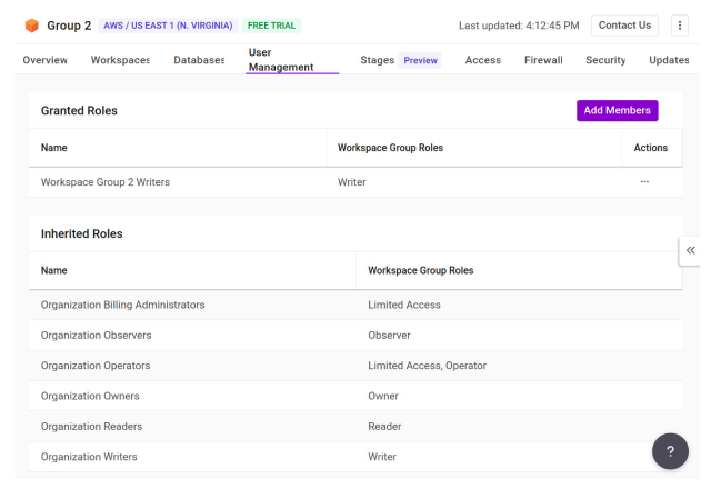 Role-Based Access Control (RBAC) for SingleStore Helios Cloud
