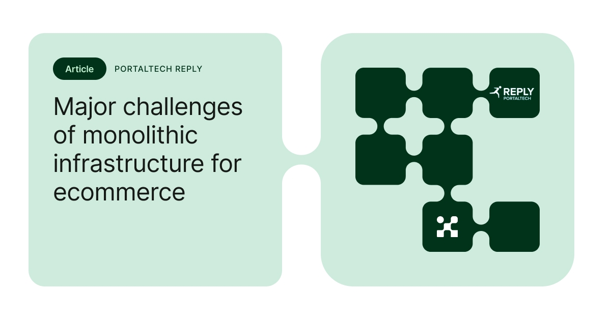 Major challenges of monolithic infrastructure for ecommerce | Alokai x Portaltech Reply