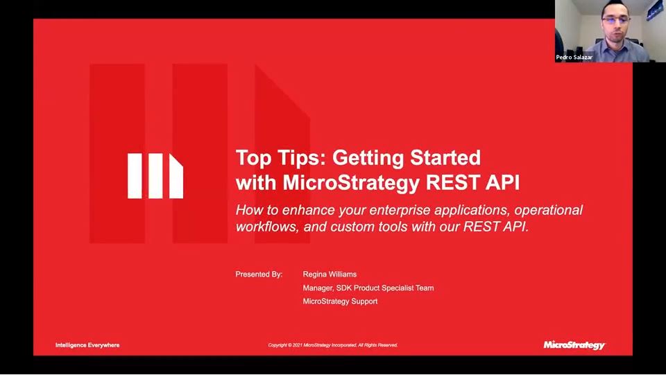 Top Tips: Getting Started with MicroStrategy REST API