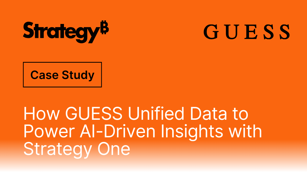 GUESS AI-Powered Retail Insights with Strategy One