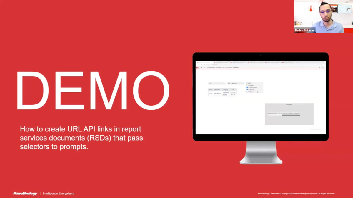 Top Tips: Setup and Support for URL API with MicroStrategy Web (Part 2: Practice)