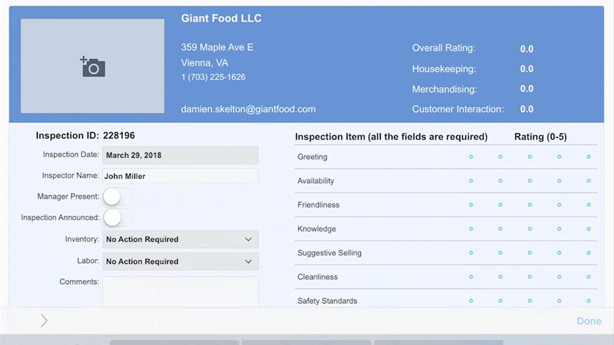 MicroStrategy Store Inspector App