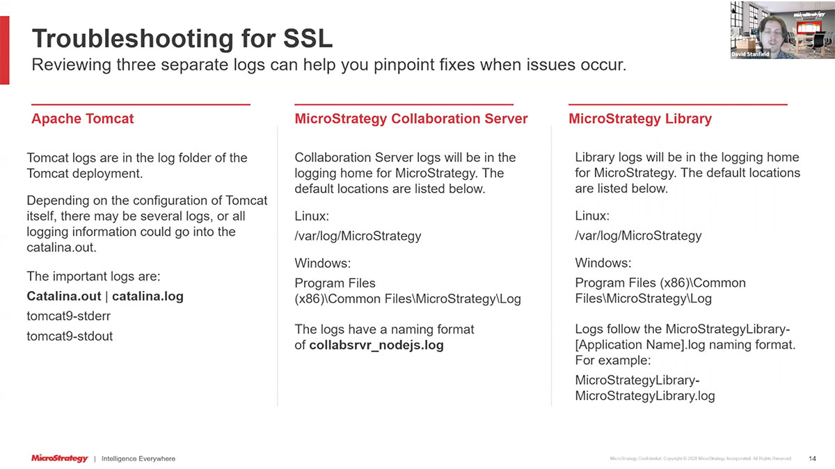 Top Tips: Setup and Support for SSL with MicroStrategy Library