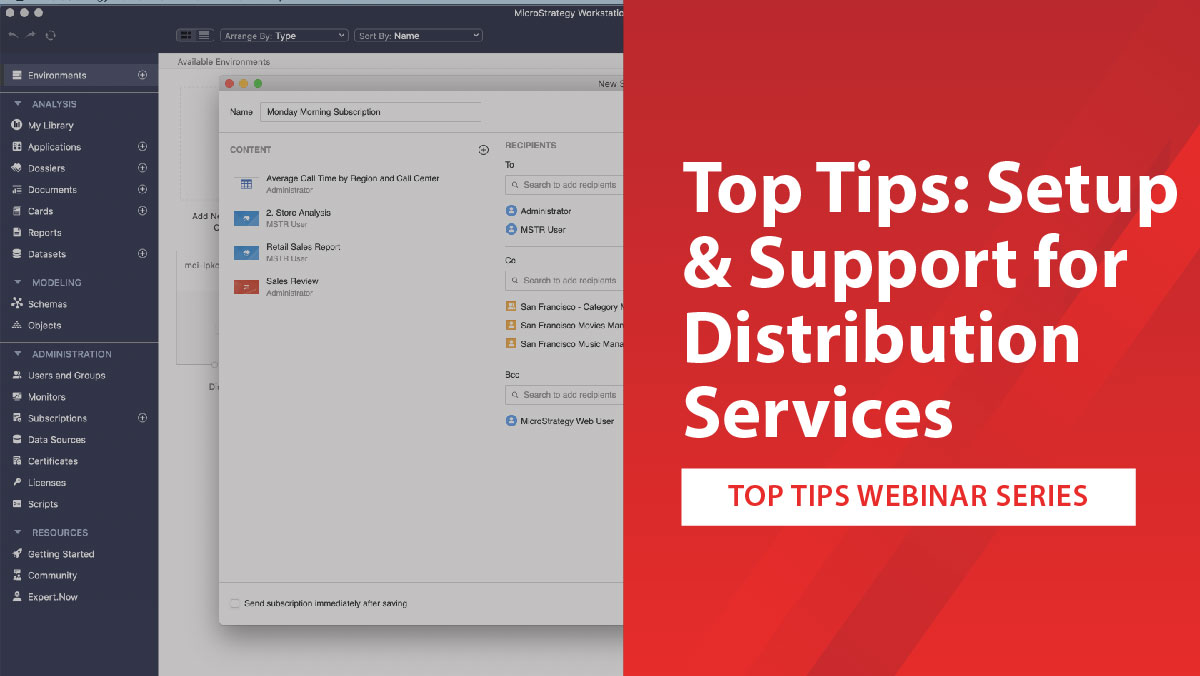 Top Tips: Setup & Support for Distribution Services