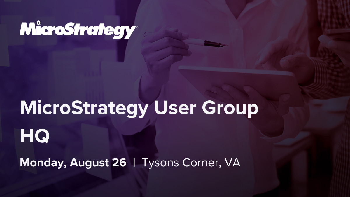 MicroStrategy User Group - HQ