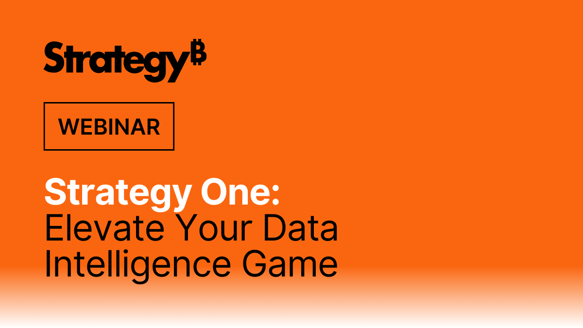 Strategy One: Elevate Your Data Intelligence Game