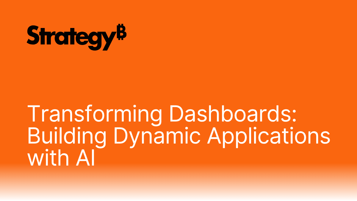 Transforming Dashboards: Building Dynamic Applications with AI