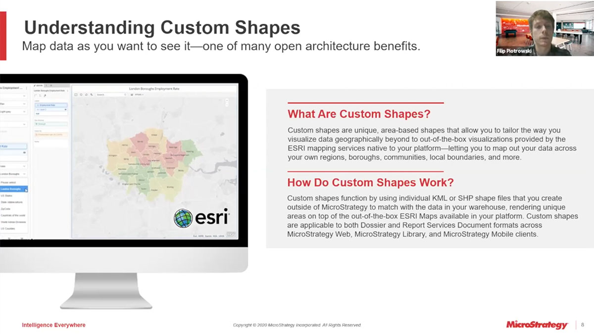 Top Tips: Setup and Support for ESRI Map Custom Shapes with MicroStrategy