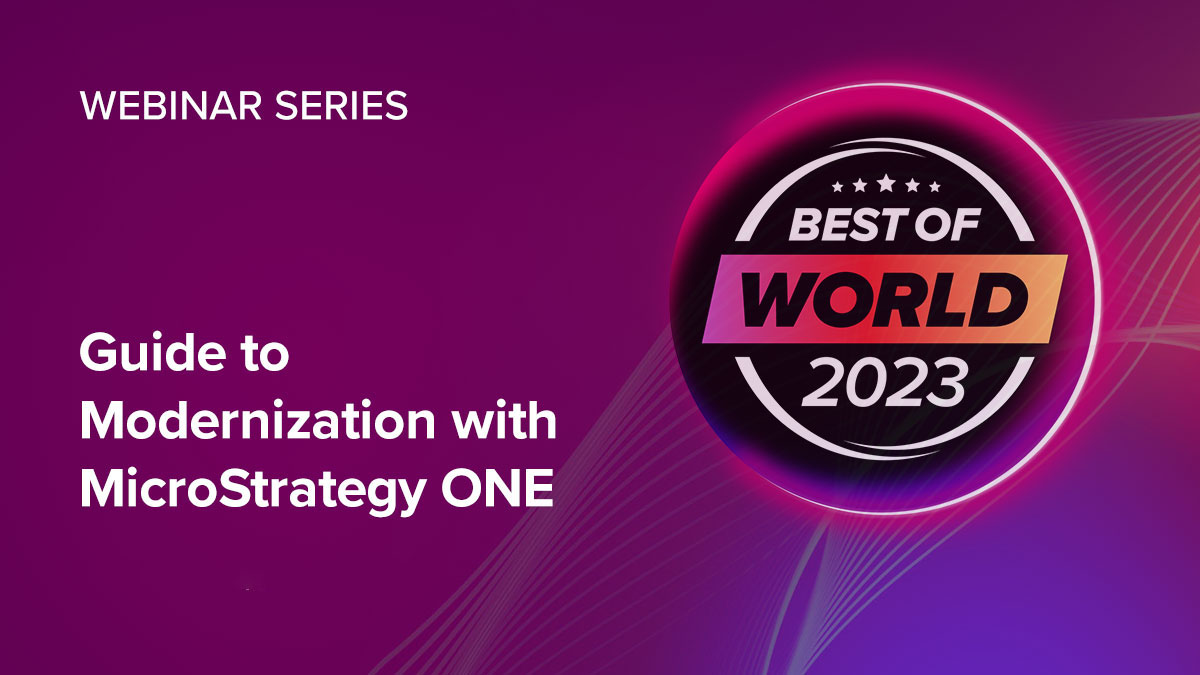 Guide to Modernization with MicroStrategy ONE