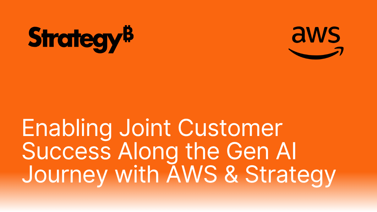 Enabling Joint Customer Success Along the Gen AI Journey with AWS ...