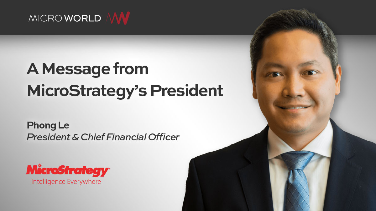 MicroStrategy Presidentからのメッセージ