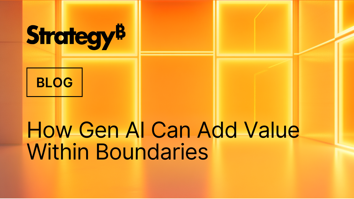 How Gen AI Can Add Value Within Boundaries