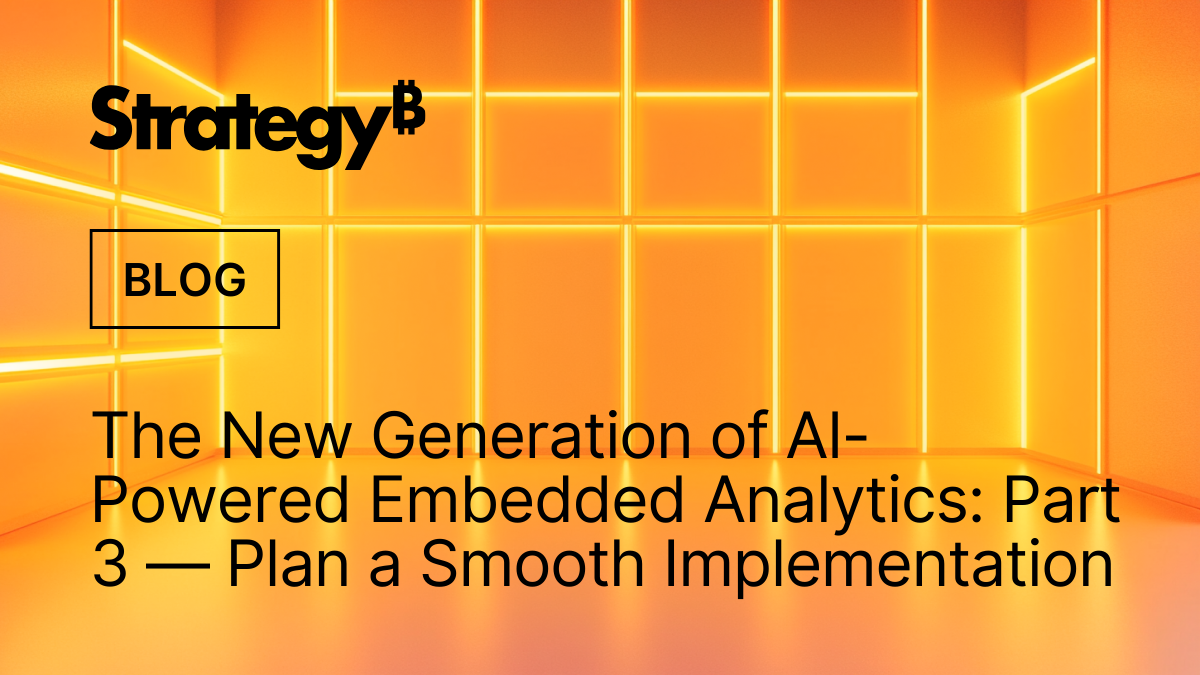 AI-Powered Embedded Analytics Plan Implementation