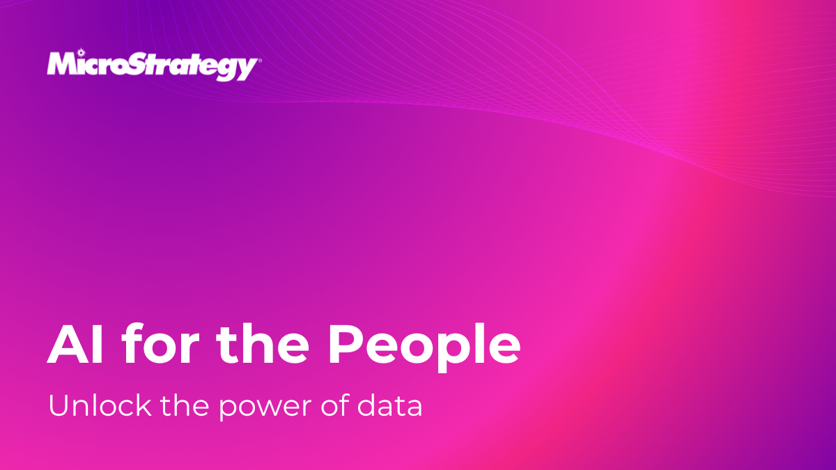 MicroStrategy AI Analytics & BI with MicroStrategy ONE