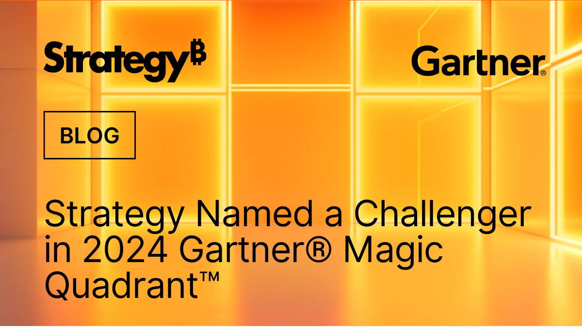 MicroStrategy Named a Challenger in 2024 Gartner® Magic Quadrant™