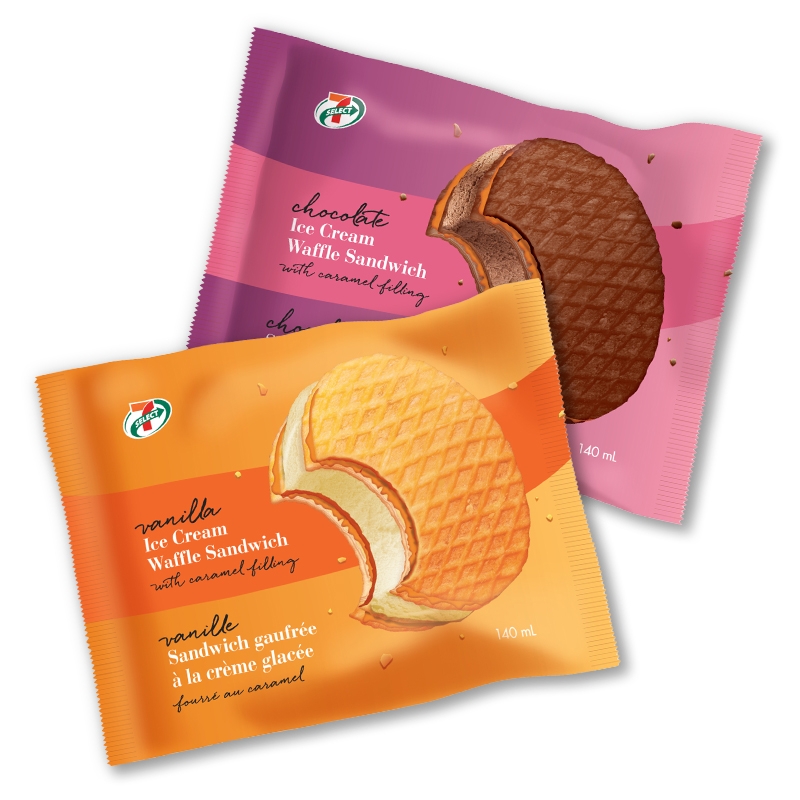 7-Select Ice Cream Waffle Sandwich | 7-Eleven