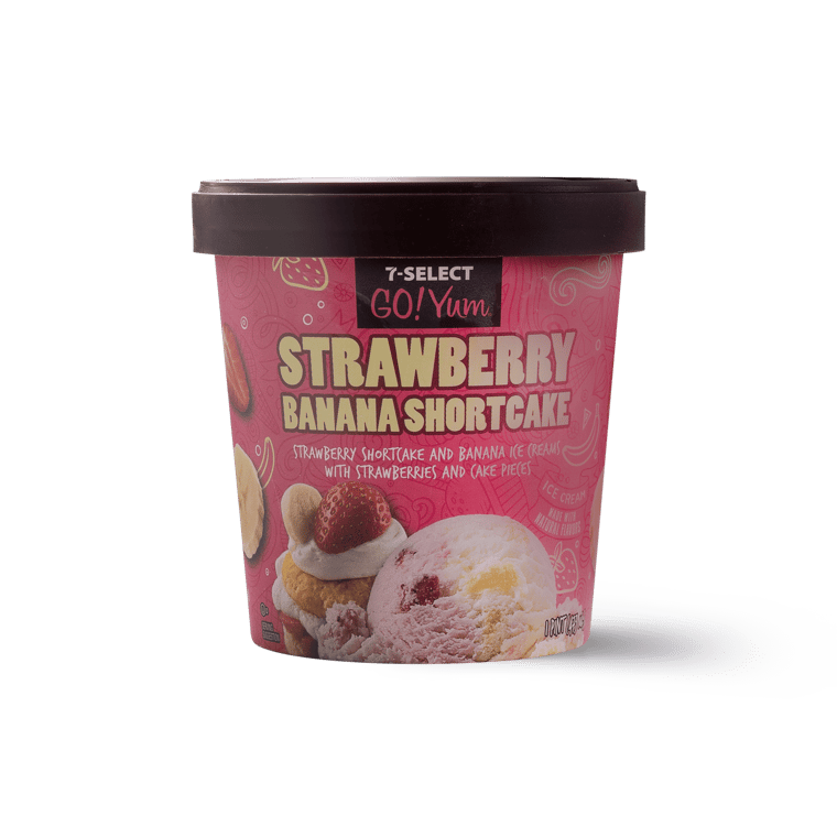 7-Select Strawberry Banana Shortcake Pint | 7-Eleven