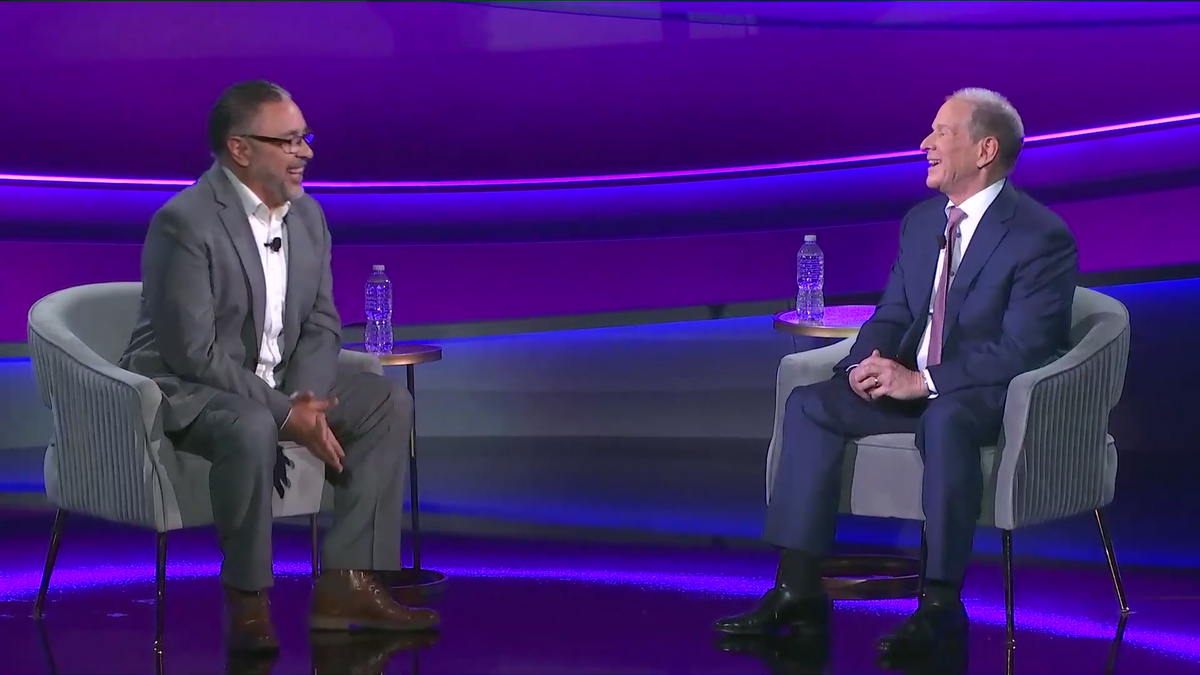 Burton Interviews Mission Asset Fund on Stage at TriNet PeopleForce 2023