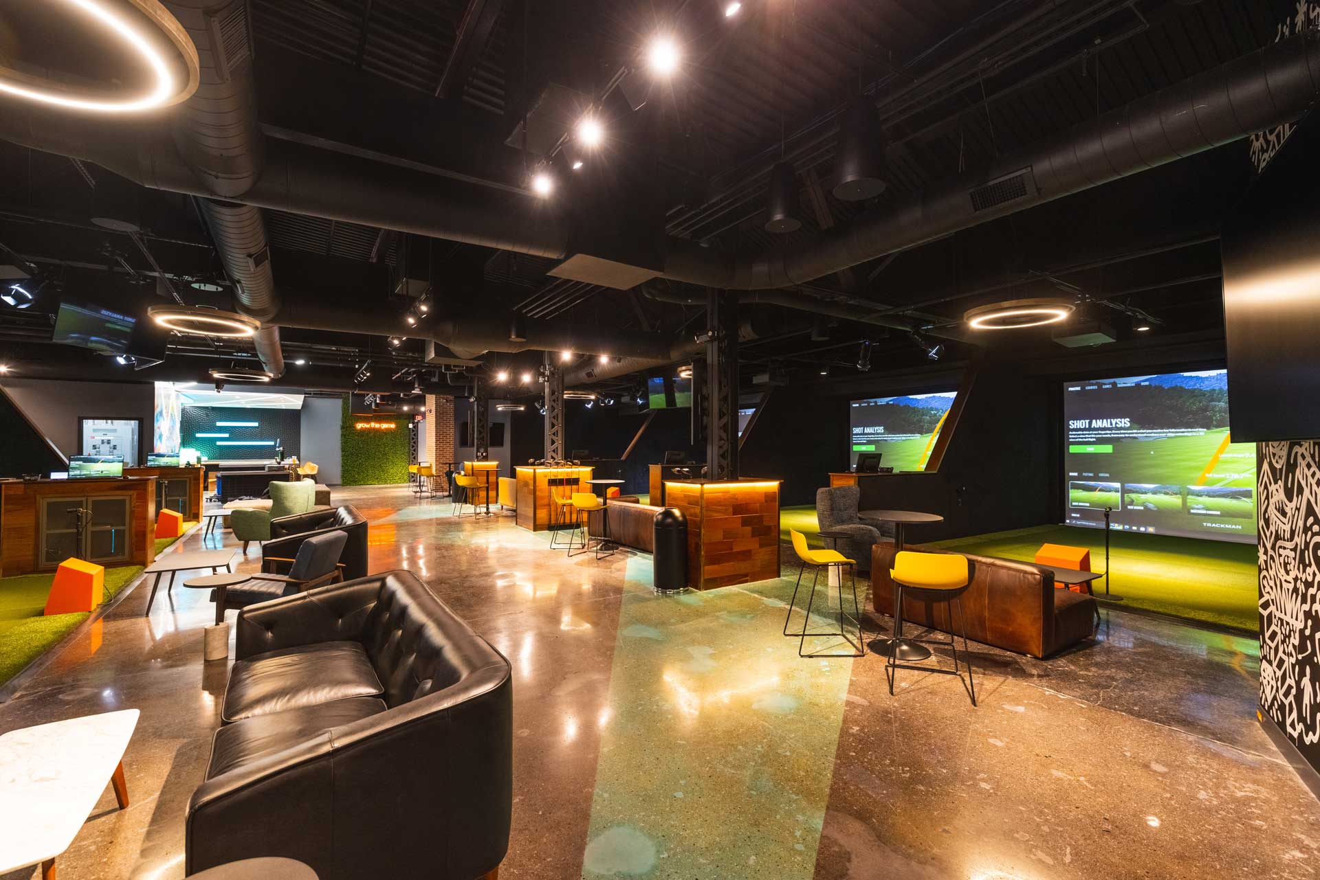 Virtual Golf Simulator Bar in Fishtown, Philadelphia, Indoor Driving ...