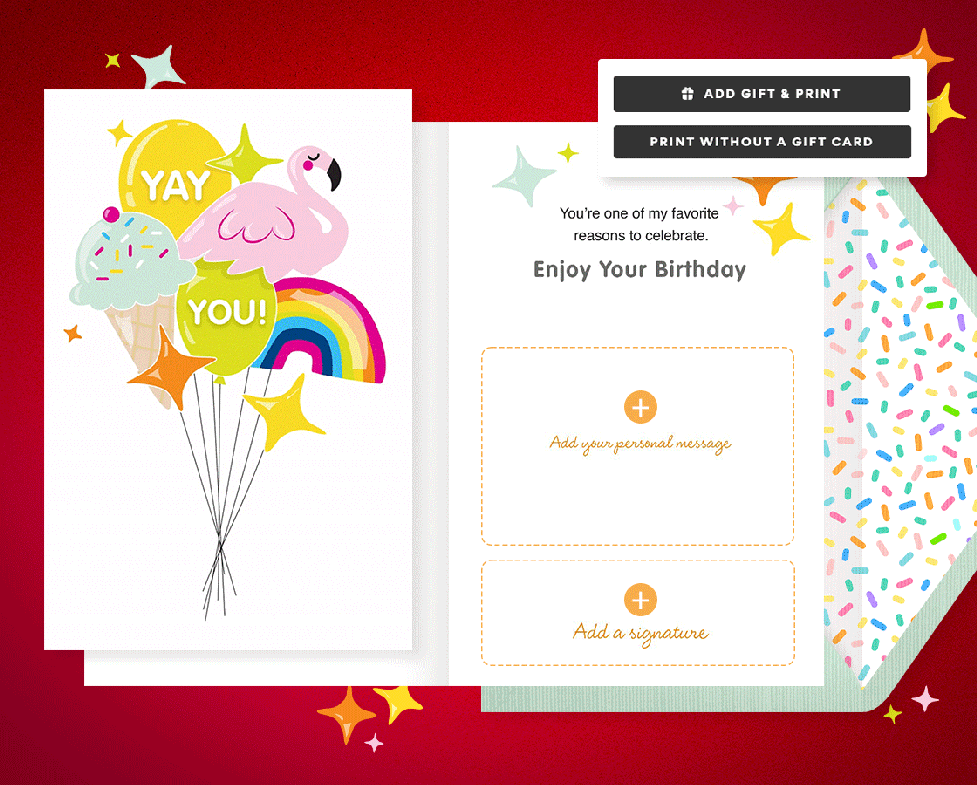 create a printable card