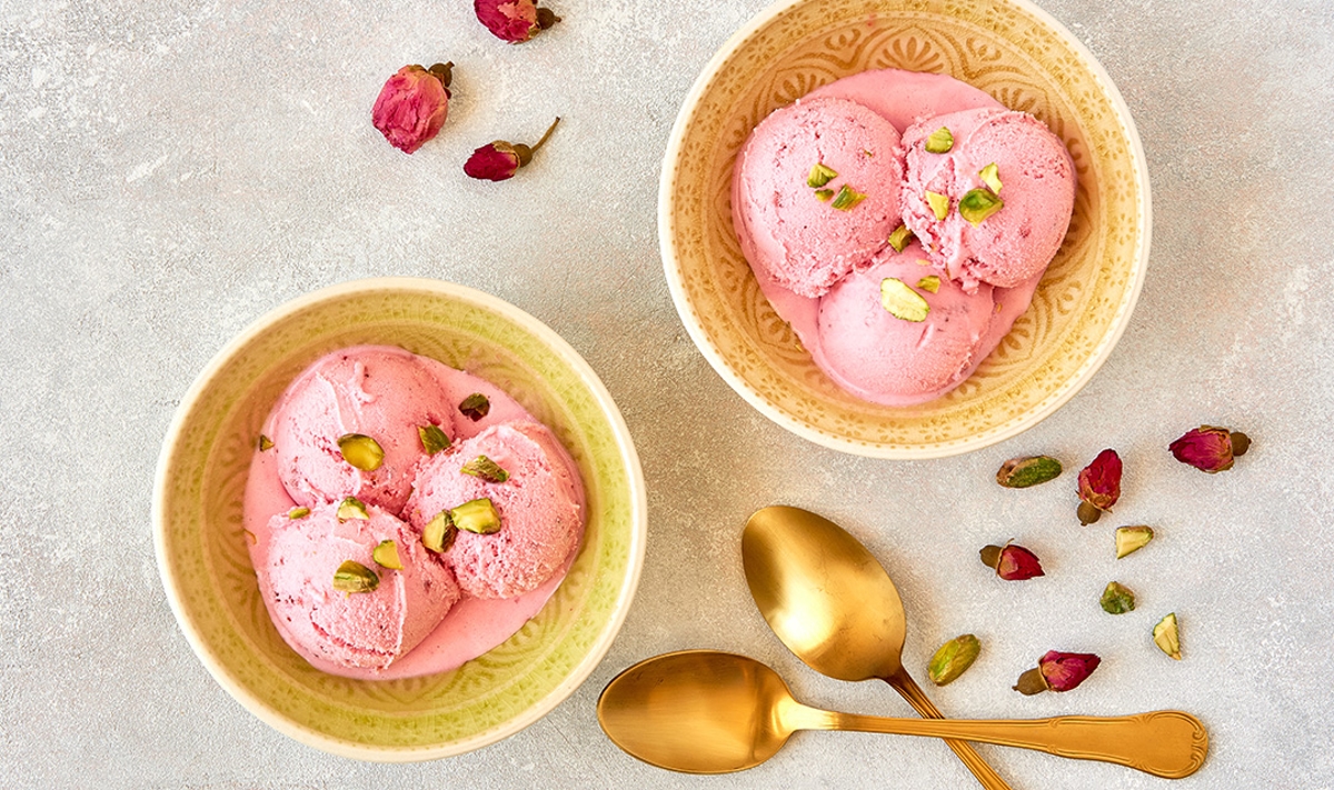 Rosewater Ice Cream Recipe | The Table by Harry & David