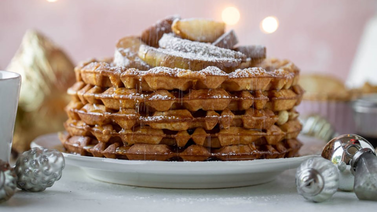 Christmas Breakfast: Waffles & Pears | The Table by Harry & David