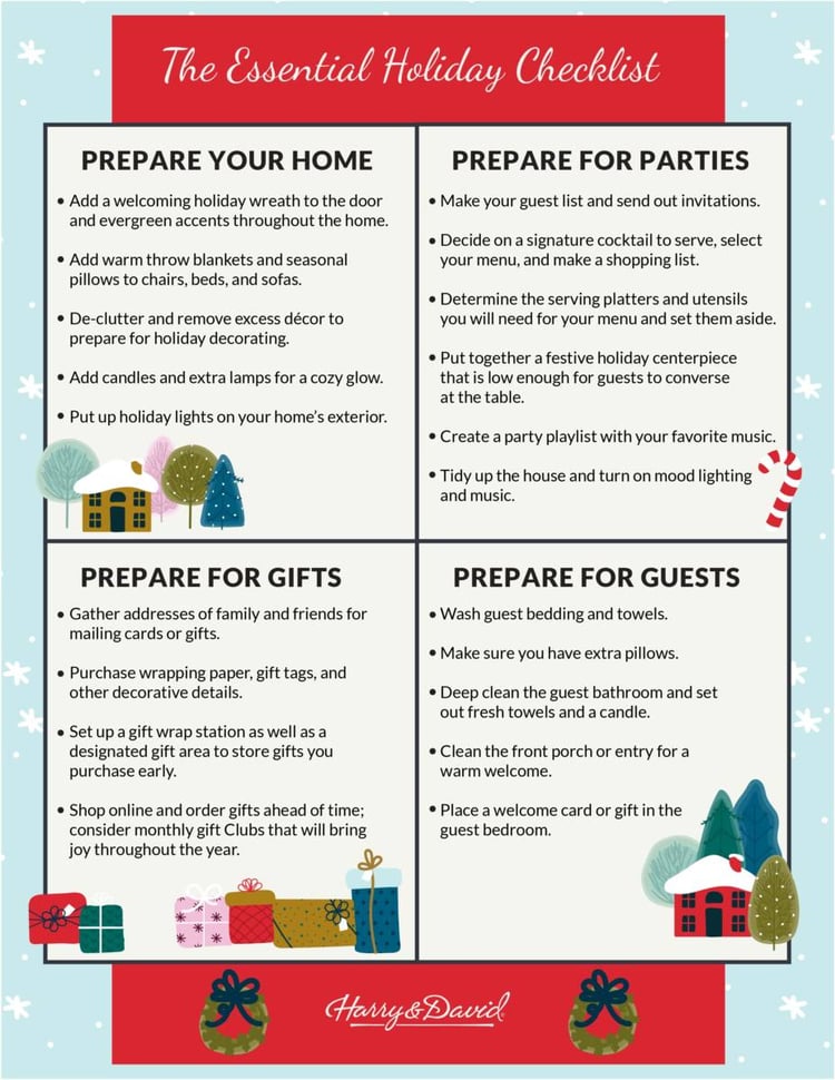 Free Printable Holiday Checklist | The Table by Harry & David