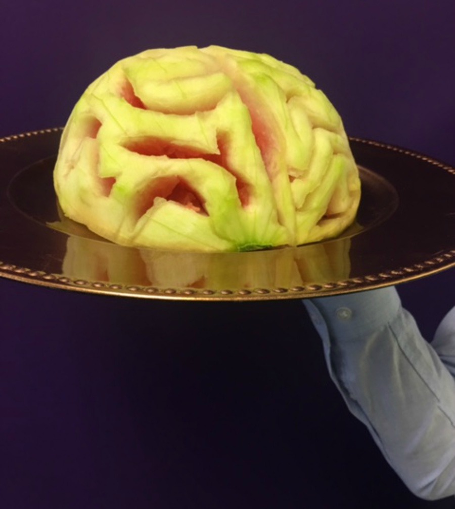 How to Carve A Watermelon Brain | Berry Chatty