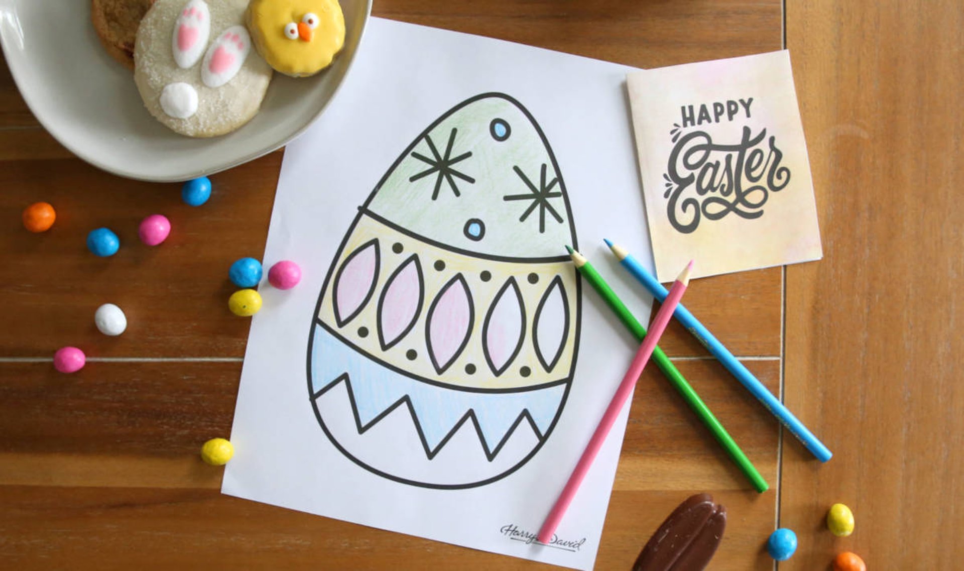 Printable Easter Coloring Pages and Cards | The Table by Harry & David