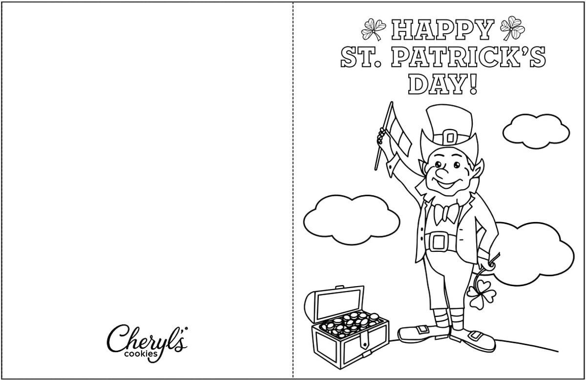 Free Printable St. Patrick’s Day Coloring Pages & Cards | Scrumptious Bites