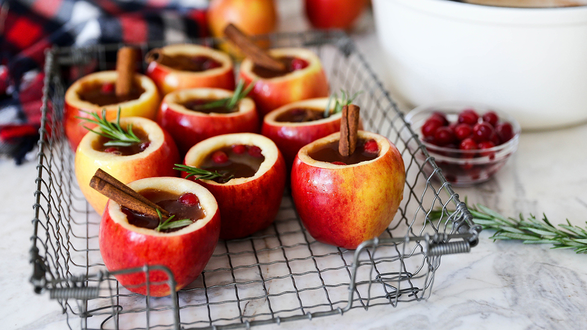 Apple Cider Cocktail in Apple Cups | The Table by Harry & David