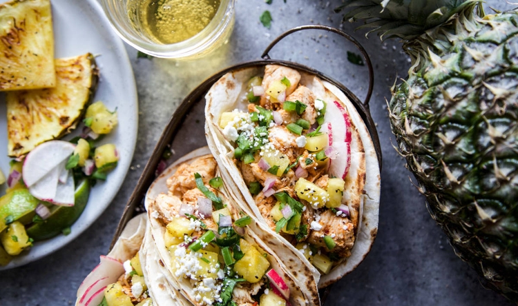 Chicken Tacos With Grilled Pineapple | The Table by Harry & David
