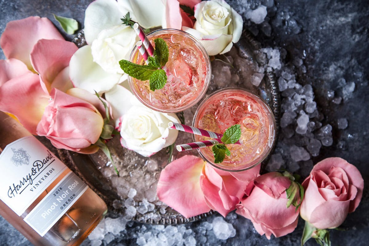 Sparkling Strawberry Rosé Cocktail | The Table by Harry & David