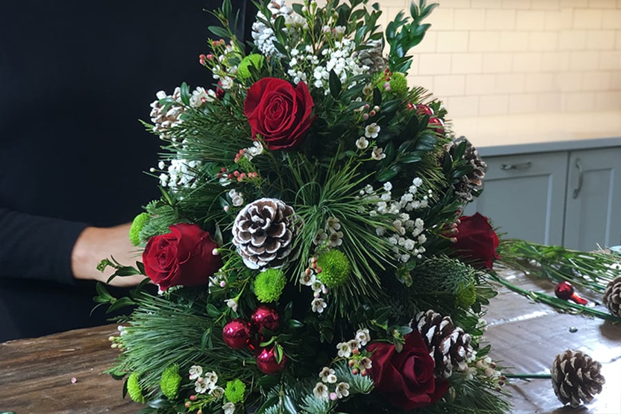 DIY Flower Tree for Christmas | Petal Talk