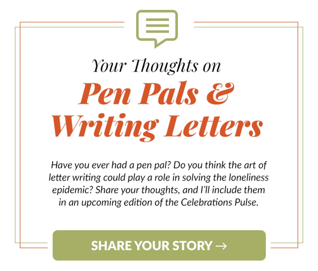Pen Pals & Rediscovering the Art of Writing Letters | Celebrations ...