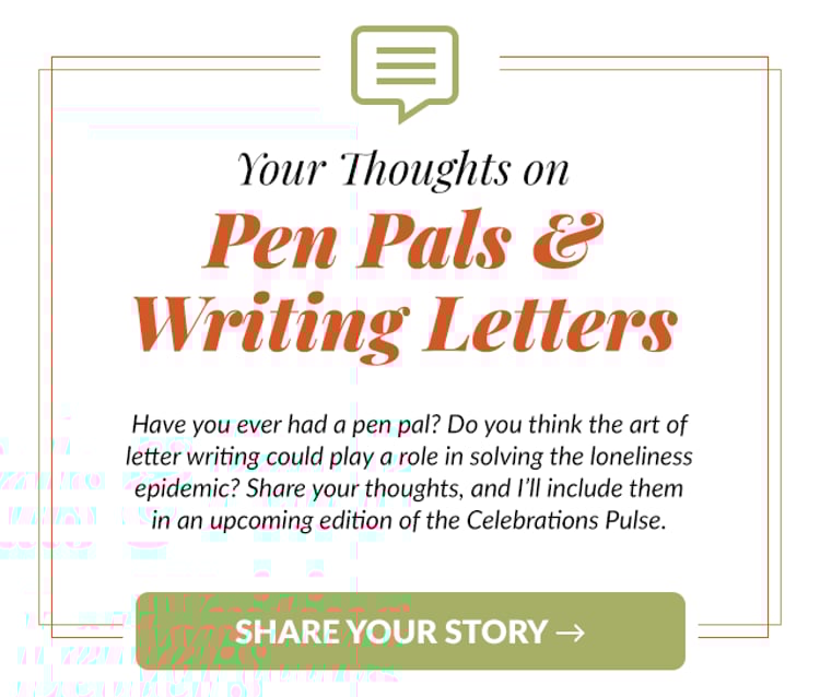 Pen Pals & Rediscovering the Art of Writing Letters | Celebrations ...