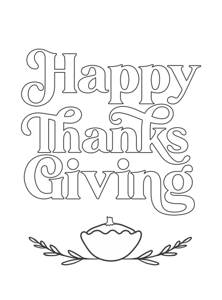 Printable Thanksgiving Coloring Pages | The Table by Harry & David