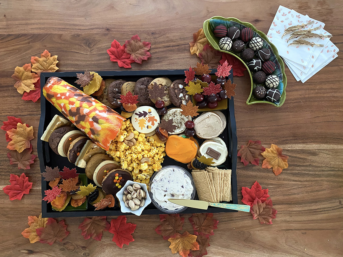 Easy Fall Dessert Board | Cheryl's Cookies