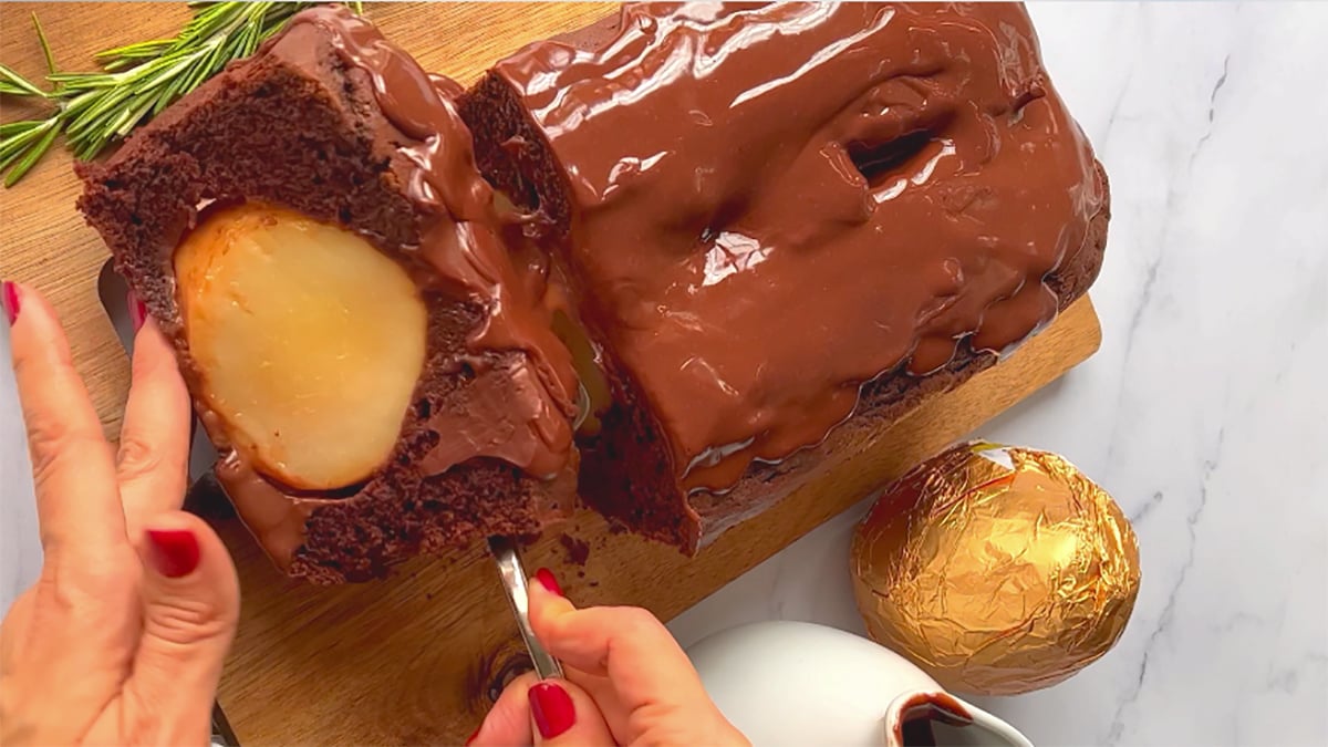 Poached Pear Loaf Cake | The Table by Harry & David