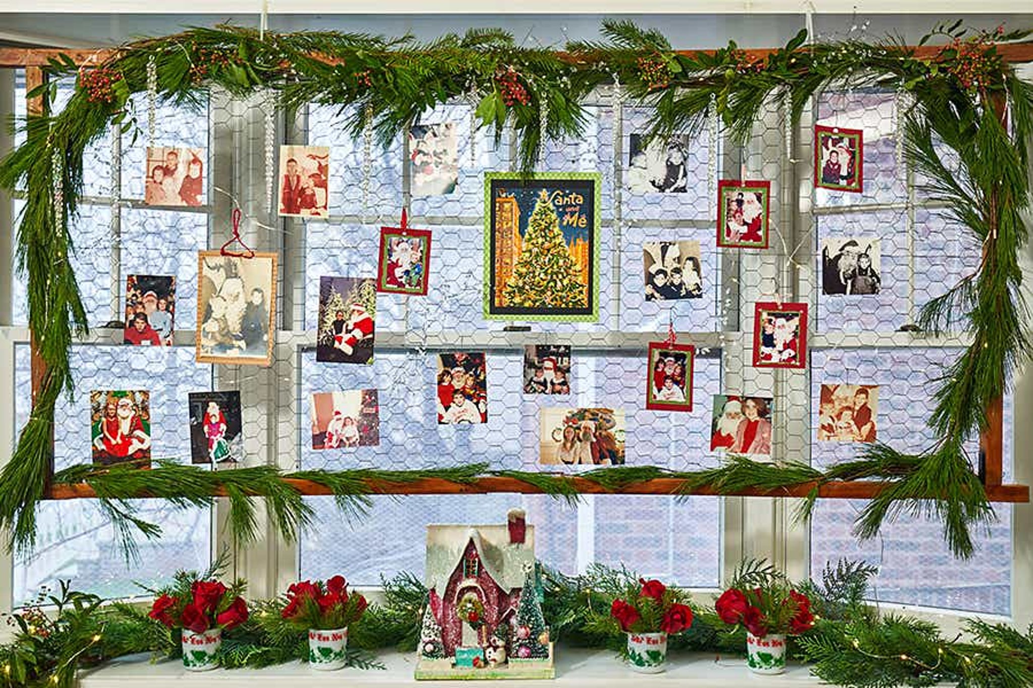 DIY Photo Display for Santa & Me Pictures | Petal Talk
