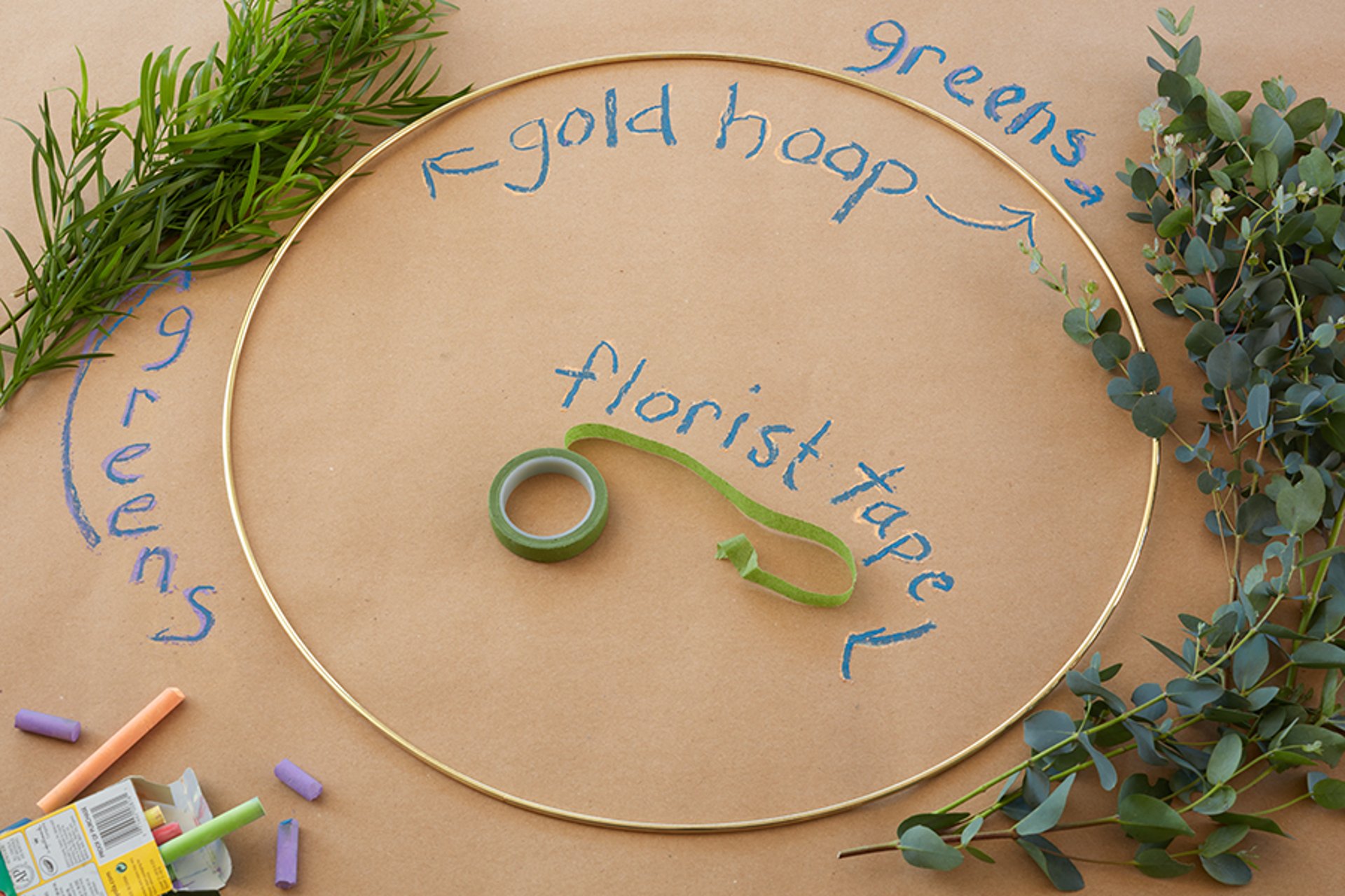 DIY Gold Hoop Wreaths With Flowers | Petal Talk