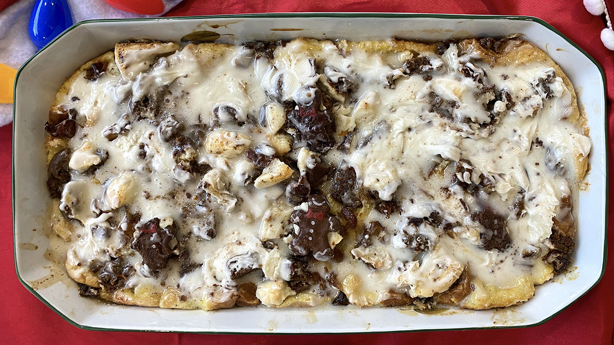 Gingerbread 'Cookie' Bread Pudding | Cheryl's Cookies