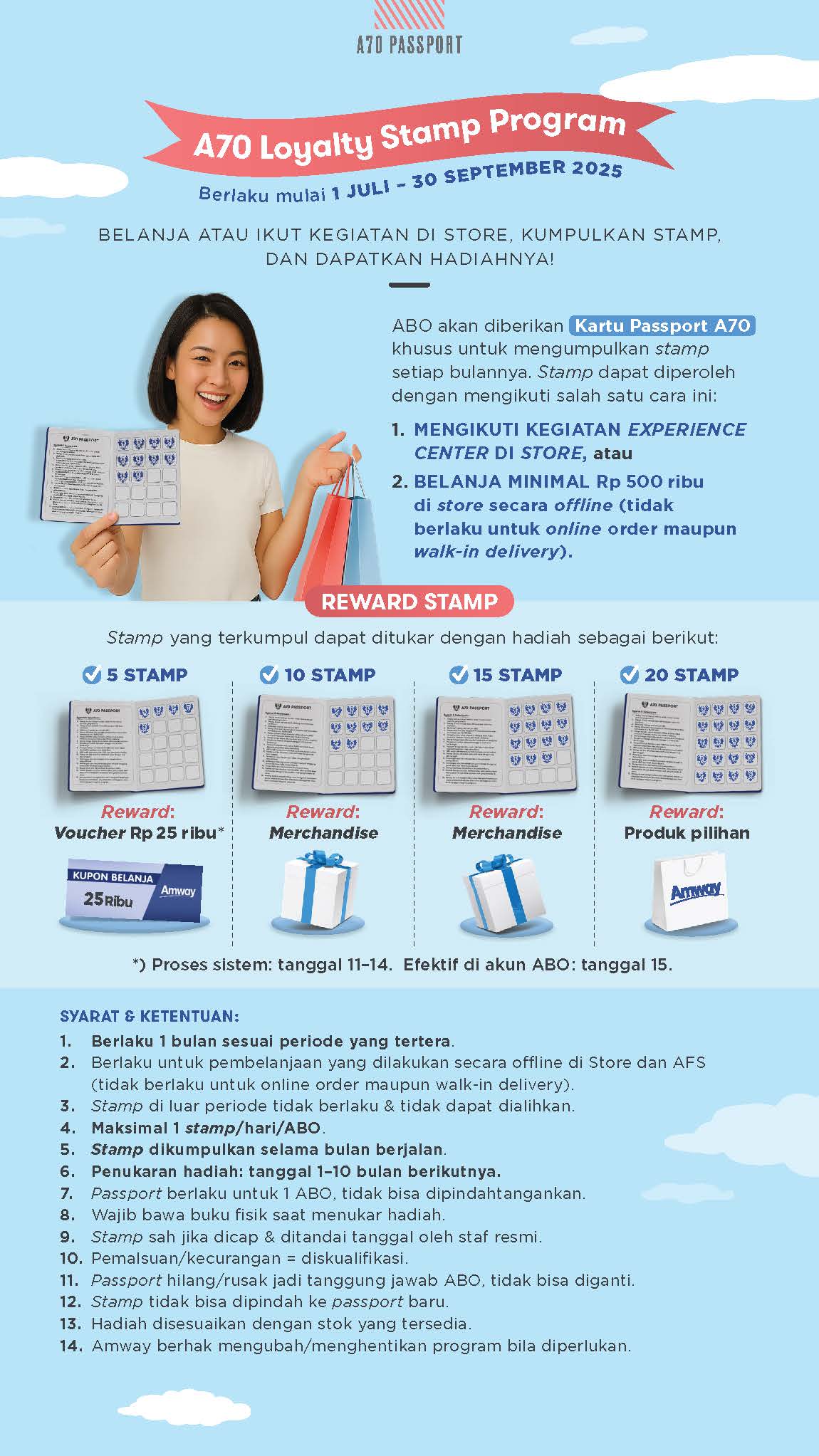 A70 Loyalty Stamp Program