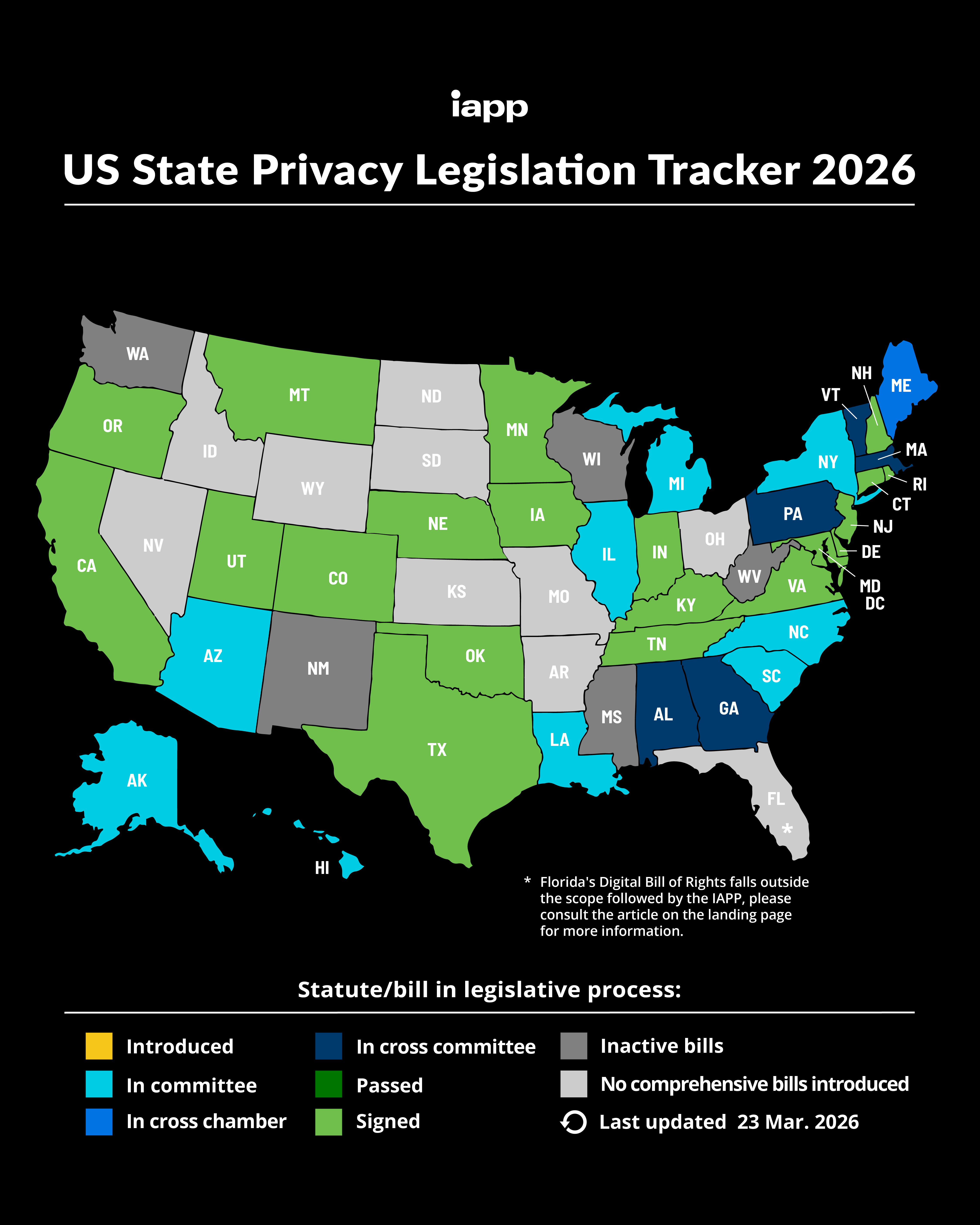 US State Privacy Legislation Tracker | IAPP