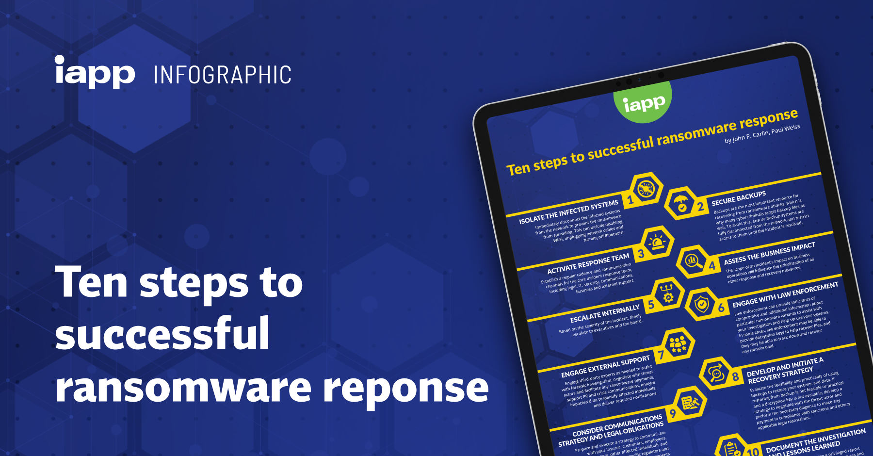 Ten steps to successful ransomware response | IAPP